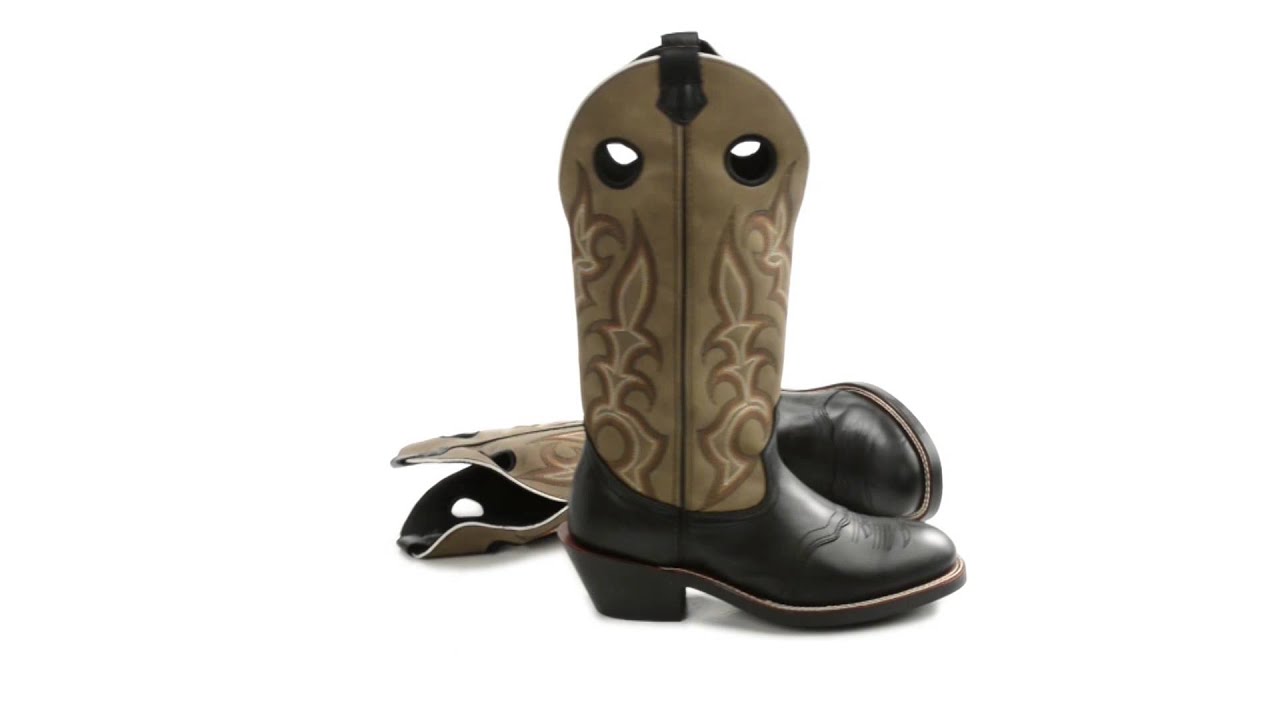 Laredo Garland 15" Cowboy Boots - Leather, U-Toe (For Men) - YouTube