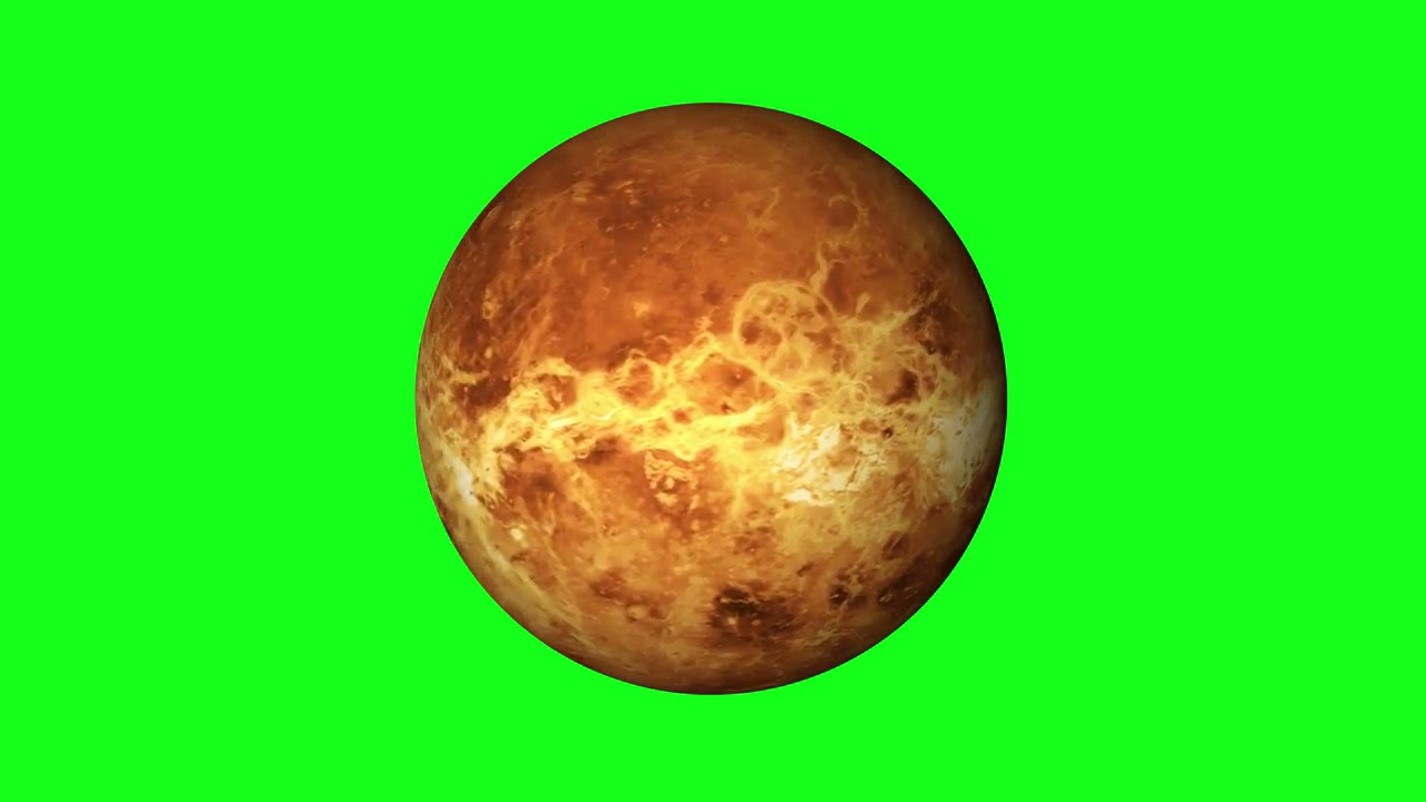 Venus Rotating Animated Green Screen Royalty Free Footage - YouTube