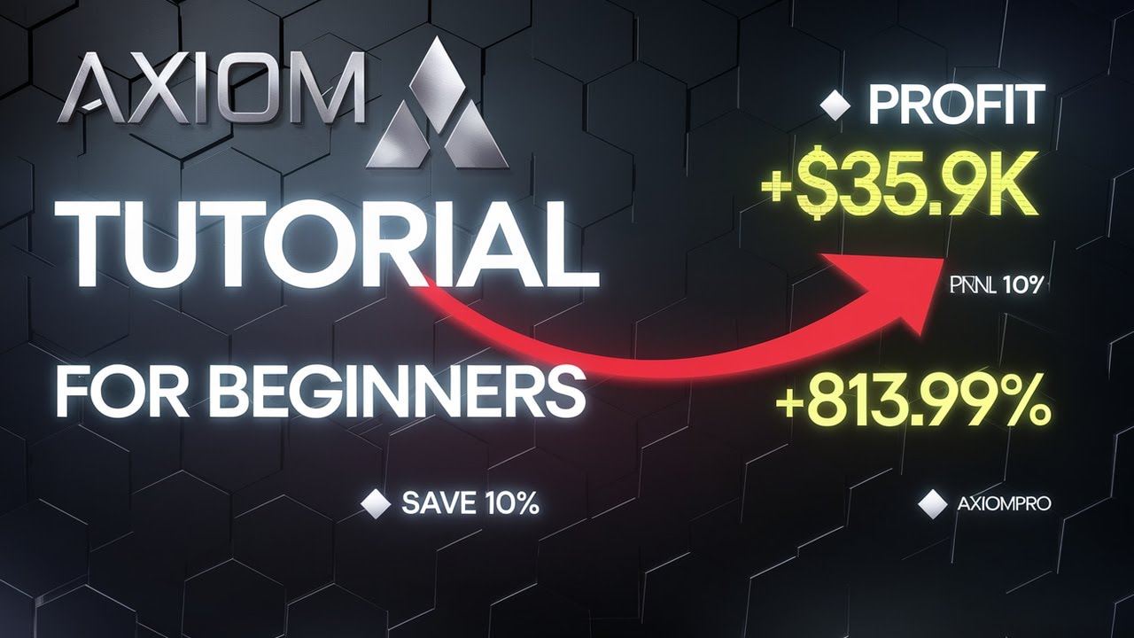 Beginner Guide To Axiom For Solana Meme Coins - YouTube