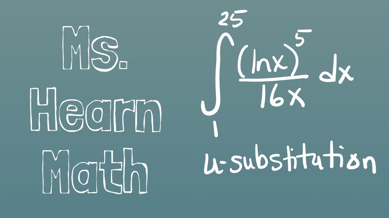 Calc 1 Evaluate a Definite integral by Substitution involving lnx - YouTube