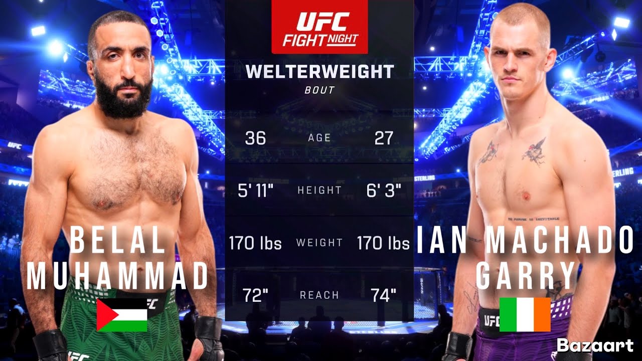 BELAL MUHAMMAD VS IAN MACHADO GARRY FULL FIGHT UFC QATAR - YouTube