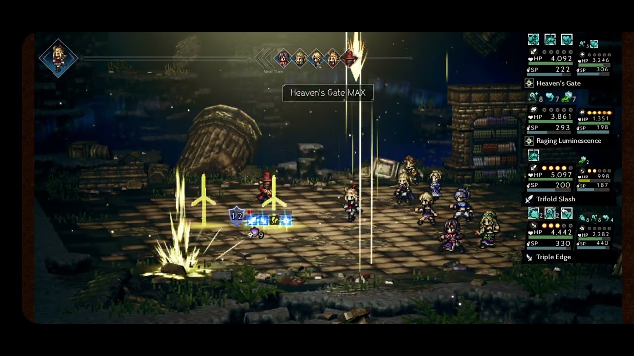 Octopath COTC Fighting the Bravely Default level 100 NPC 5 times ...