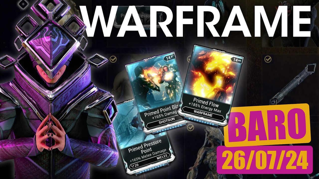 Baro Ki'Teer Location & Inventory 26 July 2024 - Warframe - YouTube