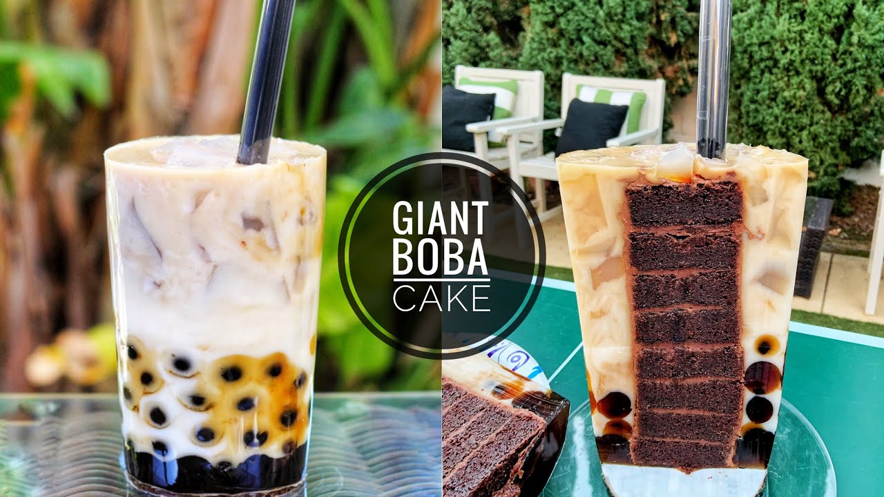 GIANT BOBA CAKE Tutorial - YouTube