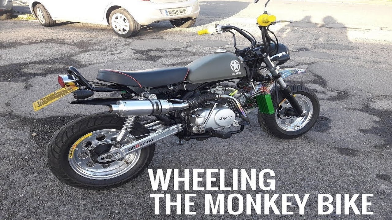 Wheeling The Monkey Bike - YouTube