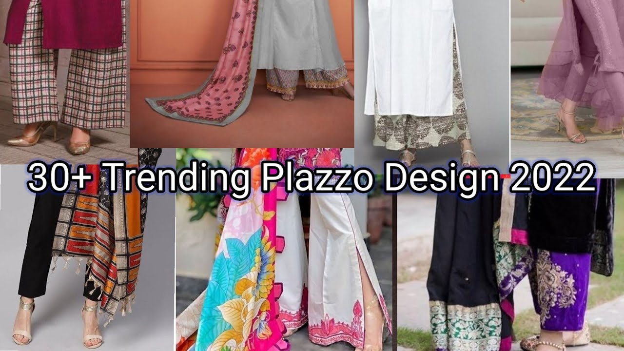 Trending Plazo designs 2022|Plazzo suit designs|Plazo Bottom Design ...