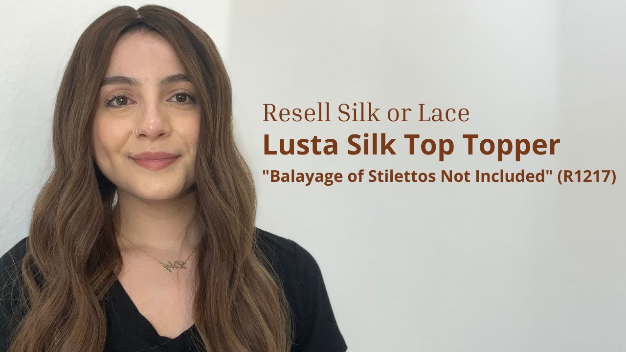 Lightly Worn Hair Topper - Lusta Silk Top Topper, "Balayage of ...