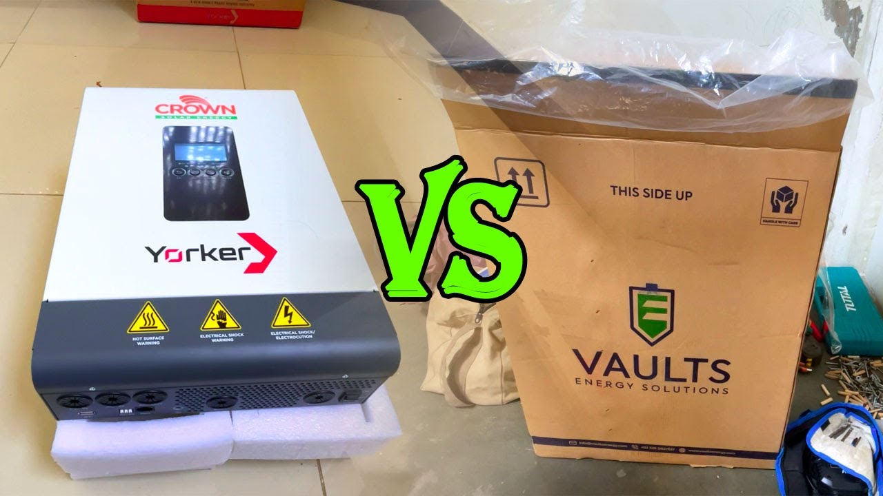 Crown Solar Energy PV4000 VS Vaults Energy Solution 24V LITHIUM BATTERY ...