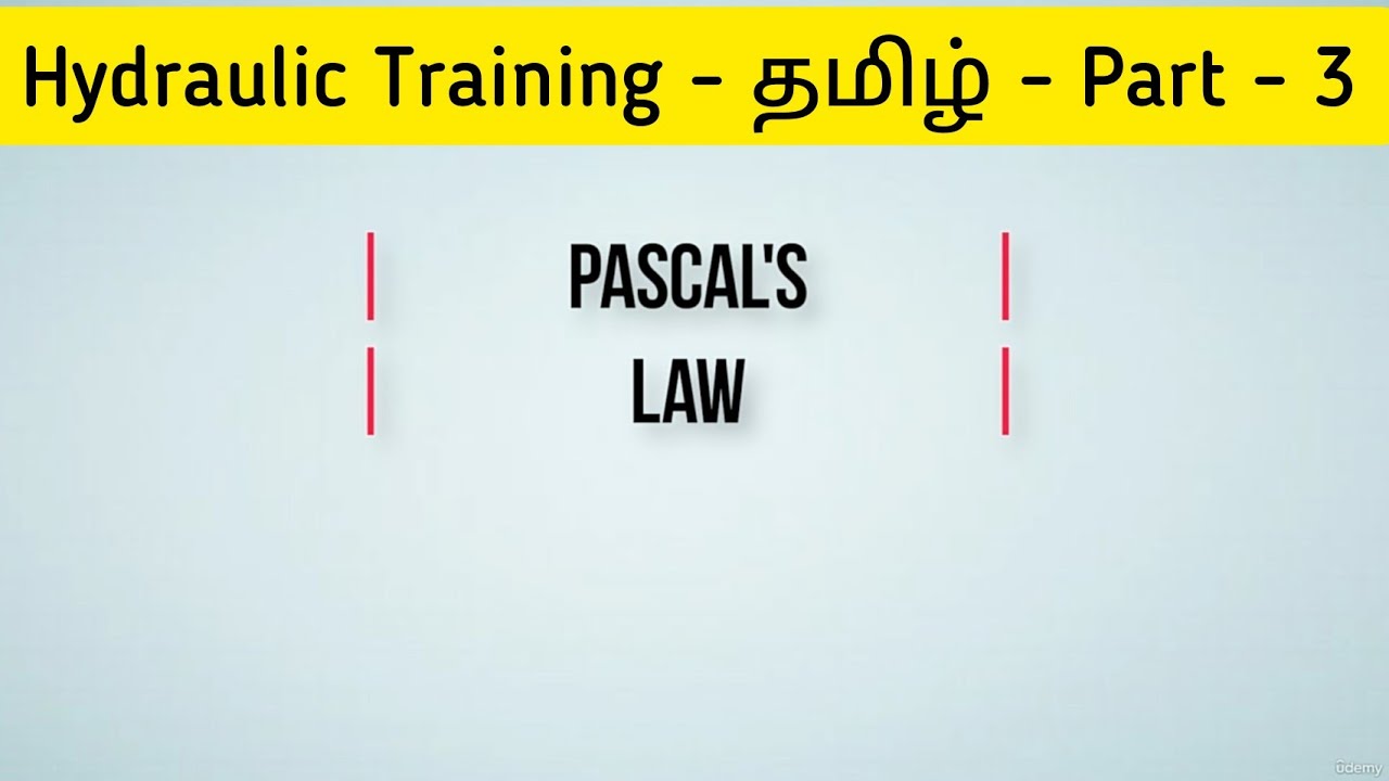 Hydraulic Training - Tamil - Pascal Law (Part - 3) - YouTube