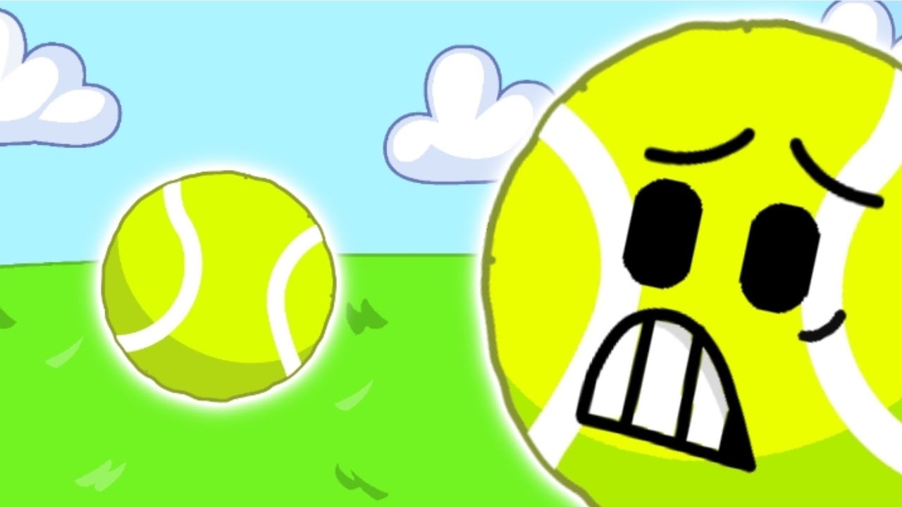 BFDI: Tennis Ball encounters a faceless clone of himself (Animated ...