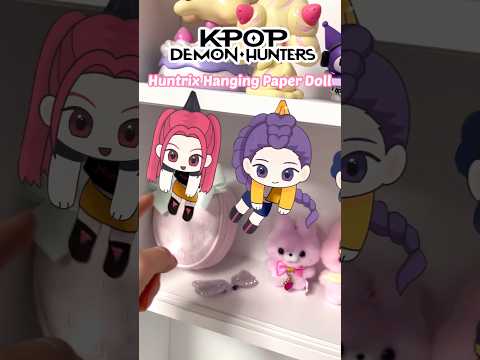 Huntrix hanging paper doll tutorial