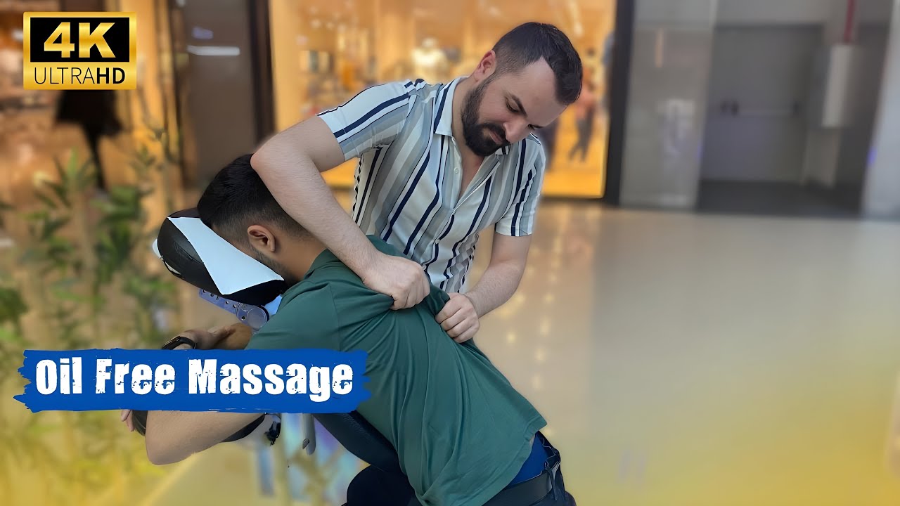 ASMR Back Stretching Massage - Oil Free Massage - YouTube