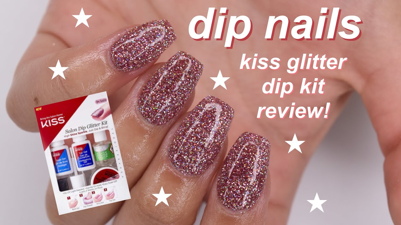 KISS glitter DIP kit review! - YouTube