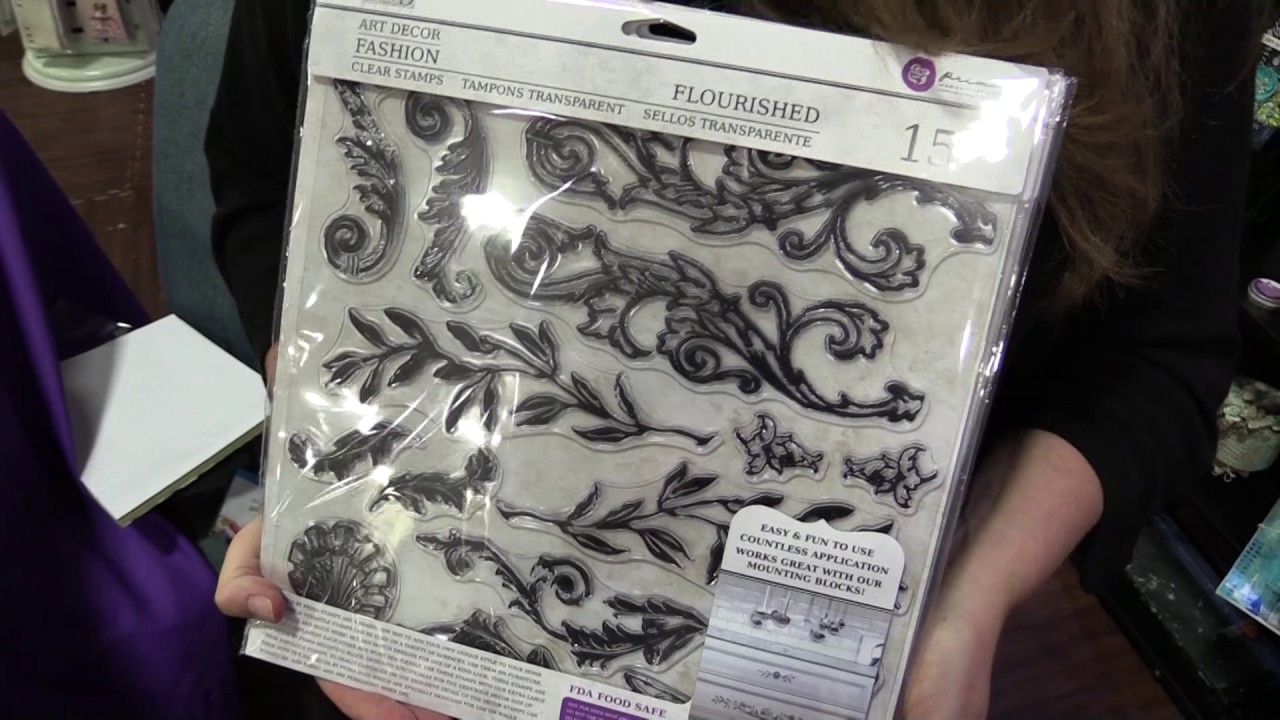 Decor Stamps Collection by Prima | Mixed Media Event 2017 - YouTube