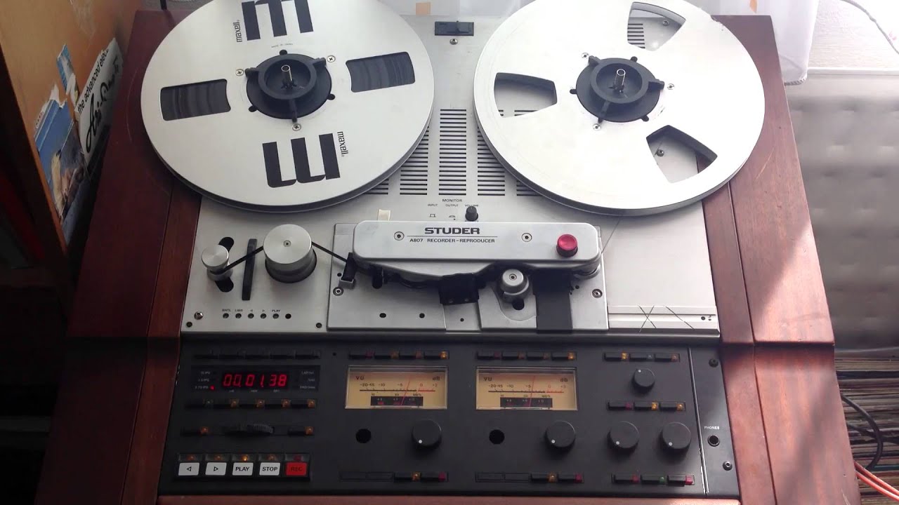 Studer A807 test recordings at different speeds - YouTube