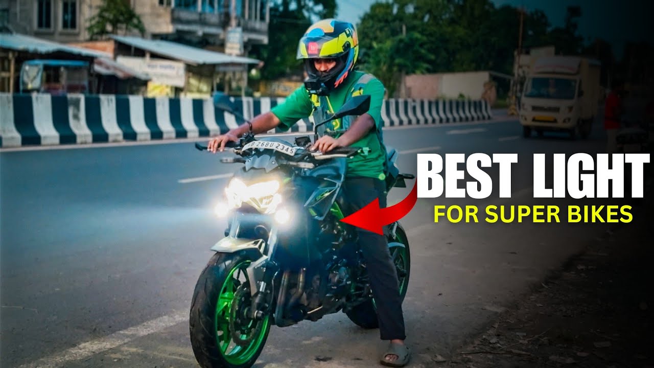 Best Light For Super Bike Kawasaki Z900 | Best Fog Light For Night Ride ...