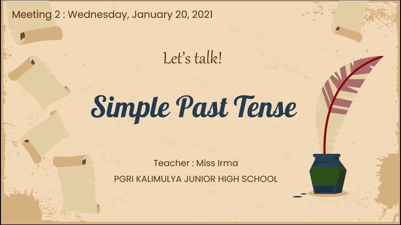 Let's Talk: Simple Past Tense - YouTube