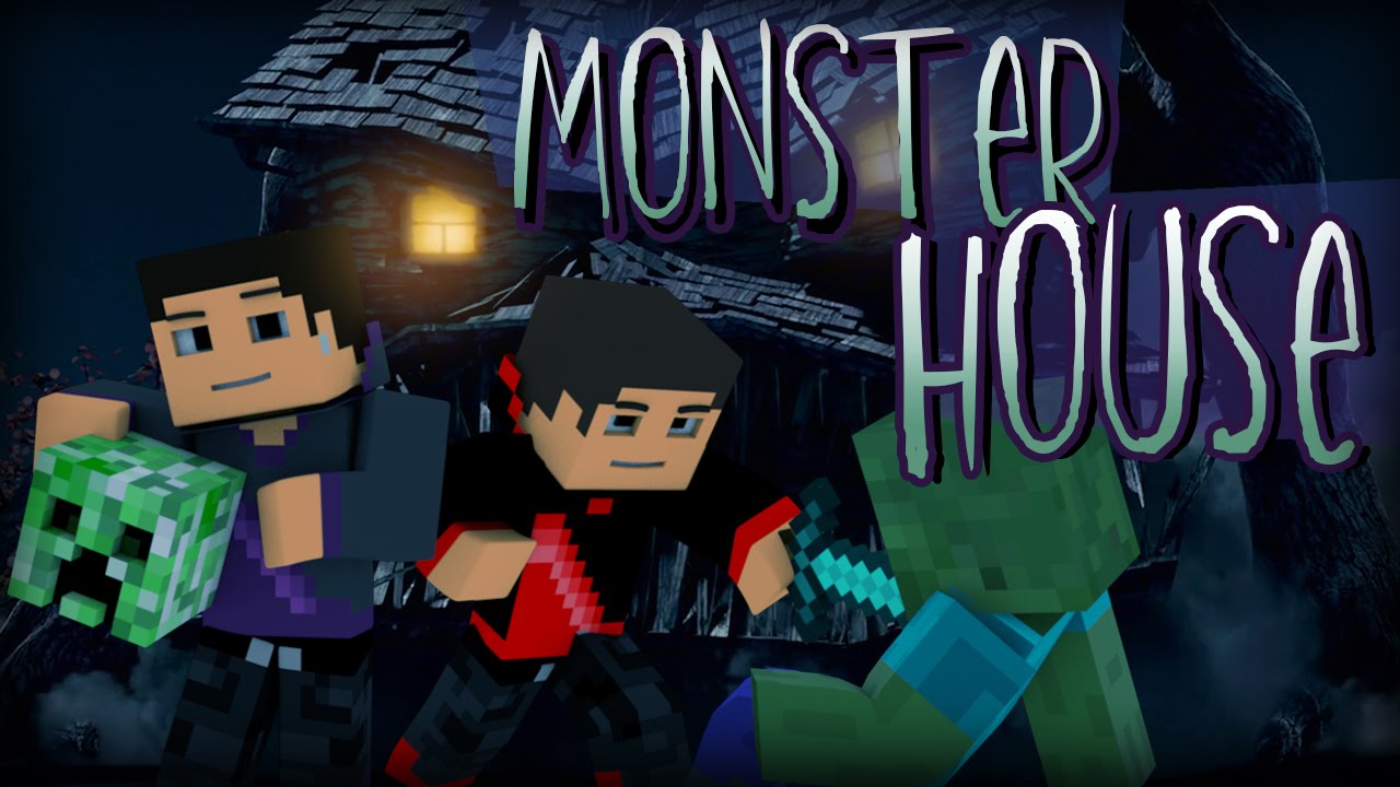 Minecraft: MONSTER HOUSE MINIGAME! - YouTube