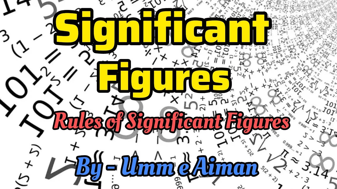 Significant Figures & Rules of Significant Figures -Complete ...