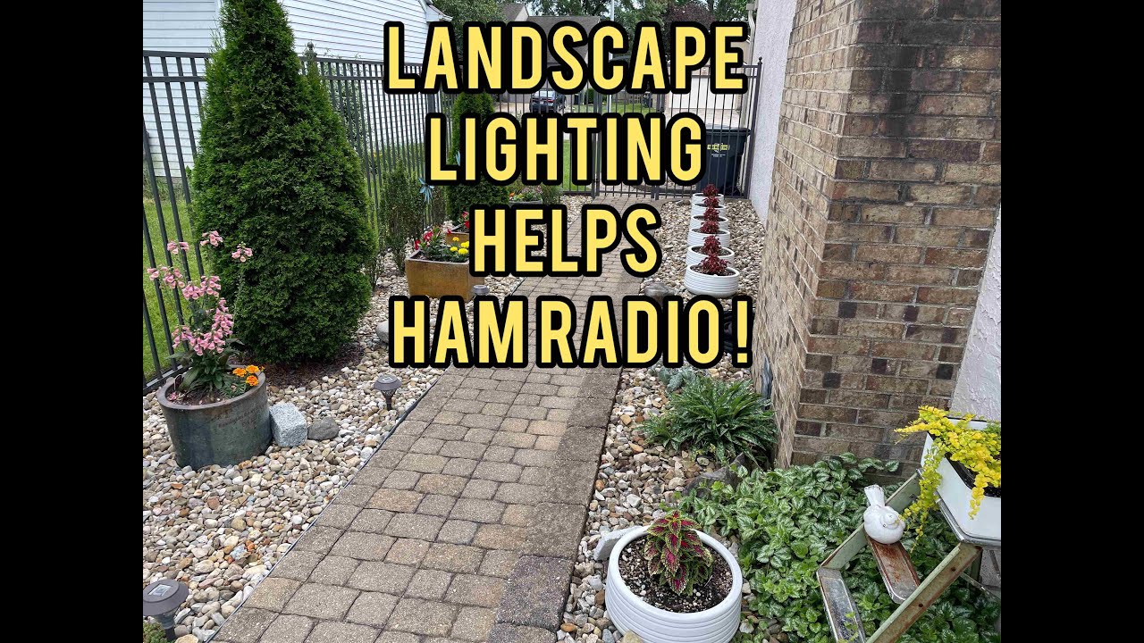Landscape RADIALS? HAM RADIO "DOUBLE PURPOSE" GROUND WIRE!! - YouTube