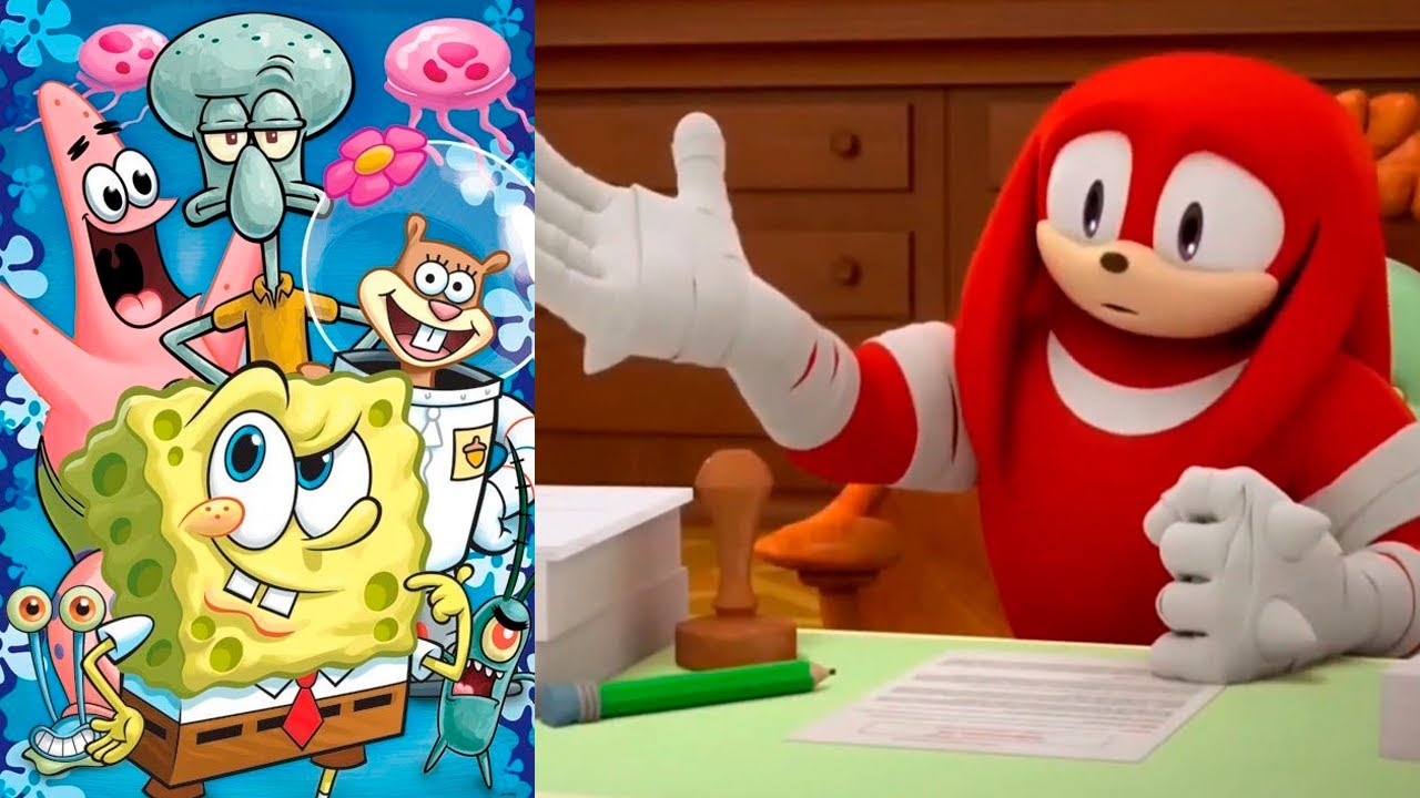 Knuckles rates SpongeBob - YouTube