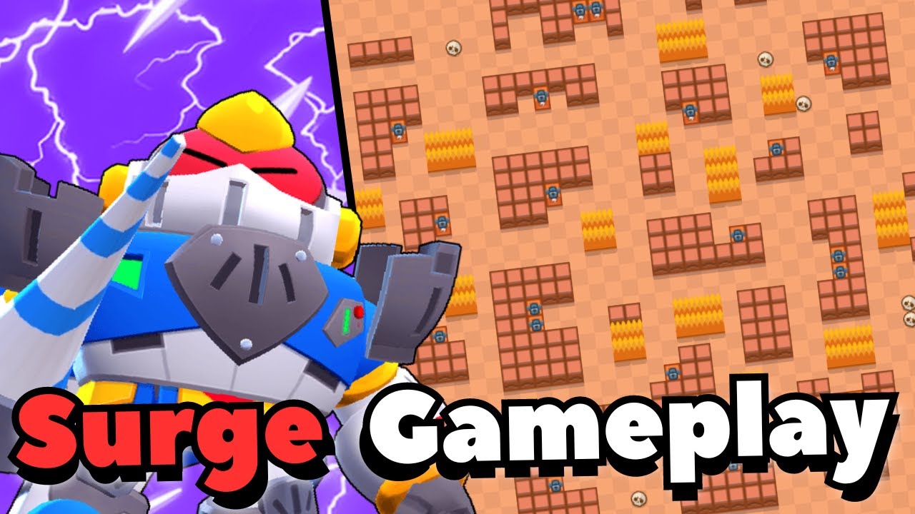Surge R27 Gameplay in Solo Showdown (Brawl Stars) - YouTube