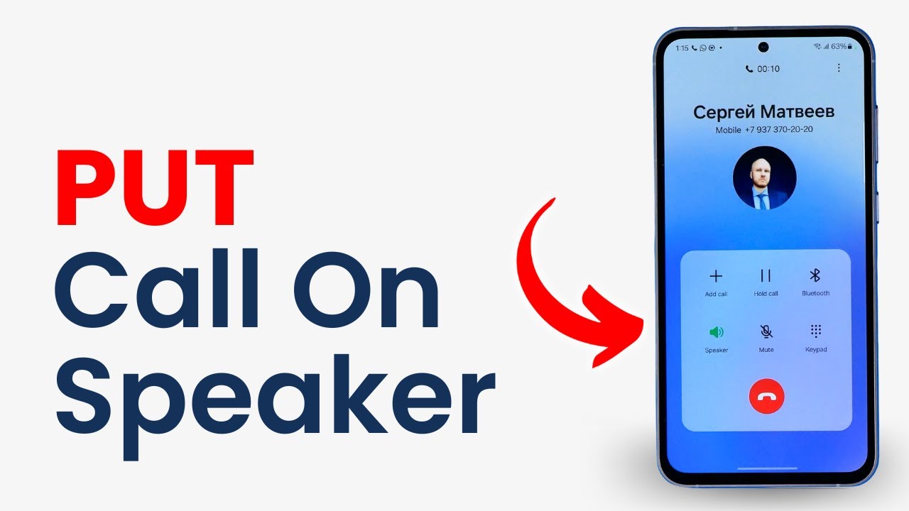 How to Put Phone Call on Speaker on Android Phone - YouTube