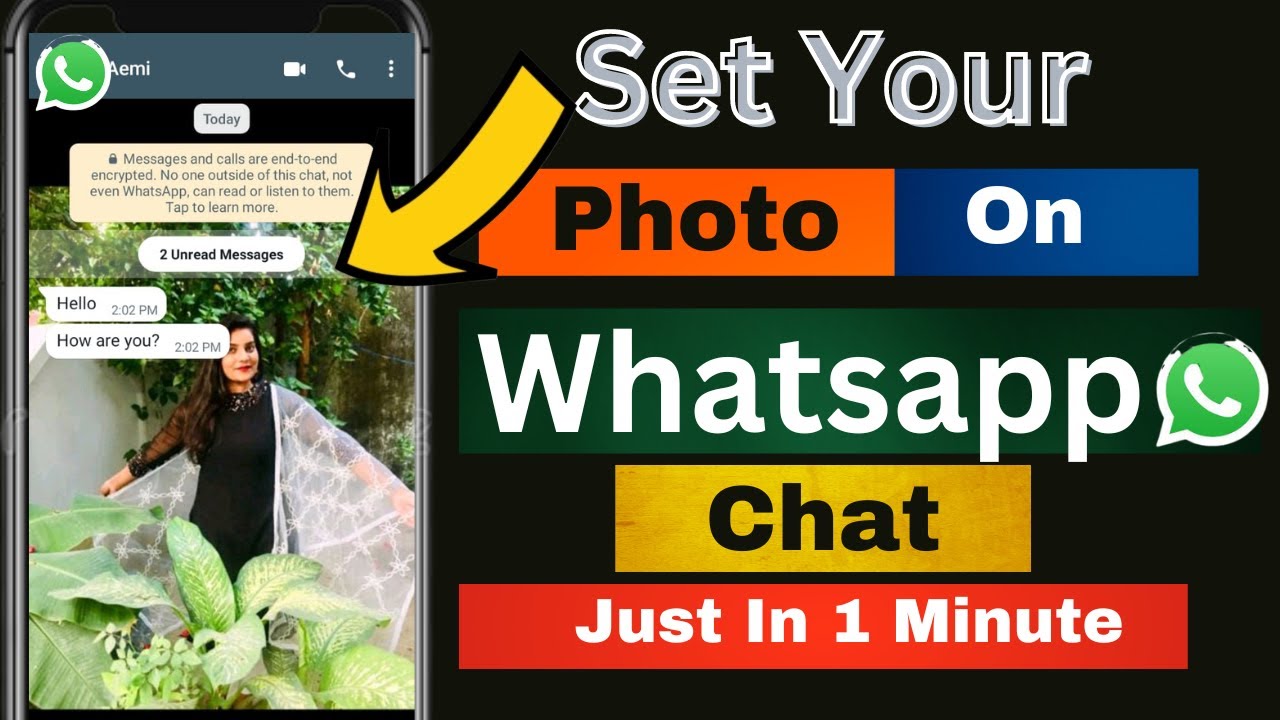 Set your photo on whatsapp chat screen 😯 - YouTube