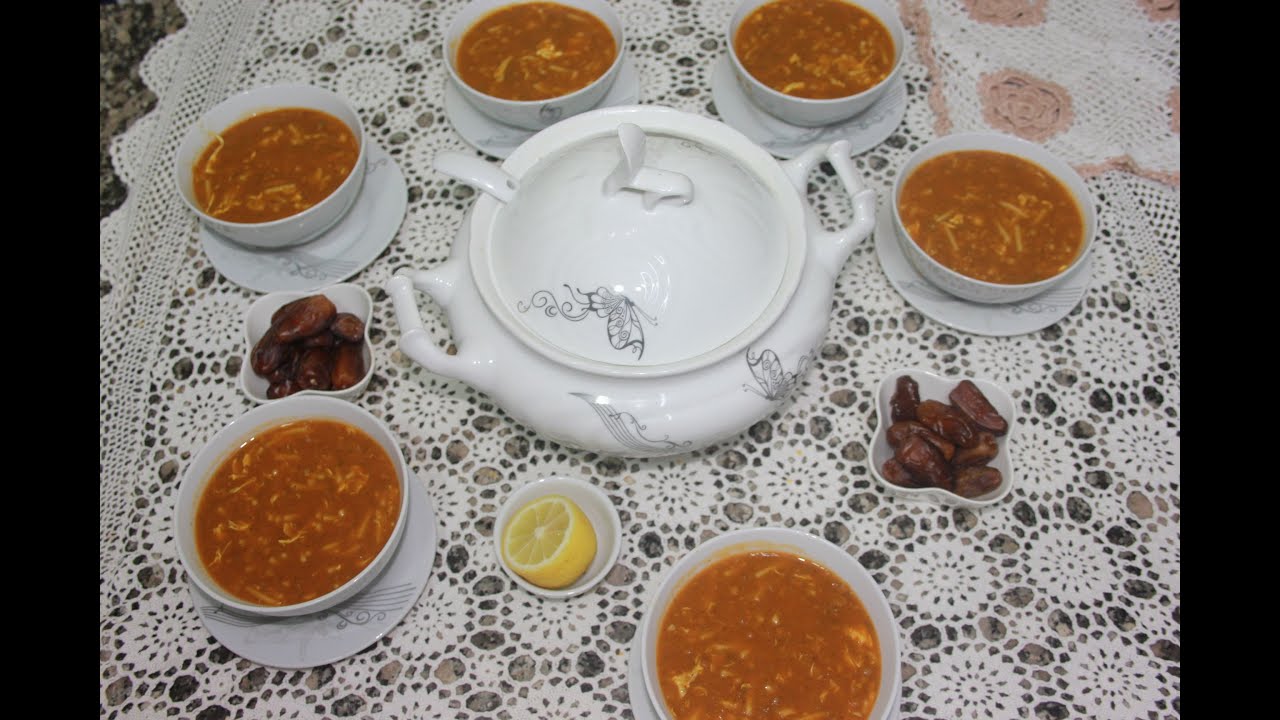 الحريرة المغربية بطريقتي moroccan harira soup recipes - YouTube