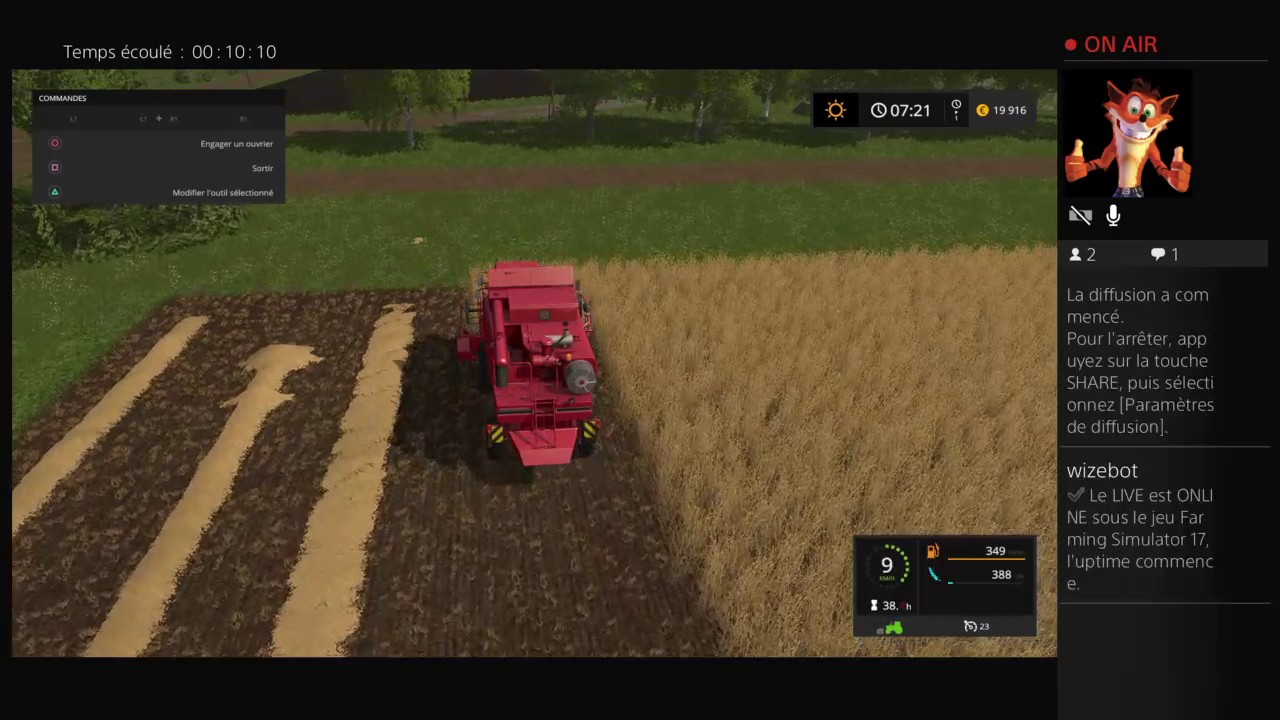 ( PS4 ) rediffusion Farming Simulator 2017 1er jour sur la ps4 - YouTube