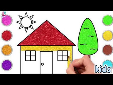 Cute House🏘 Drawing / How to draw a Cute house🏠 step by step / H for ...