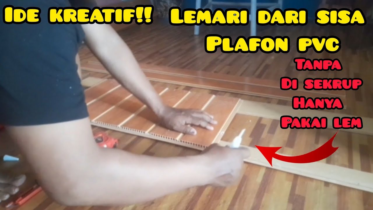 cara membuat lemari dari plafon pvc | bagi pemula - YouTube