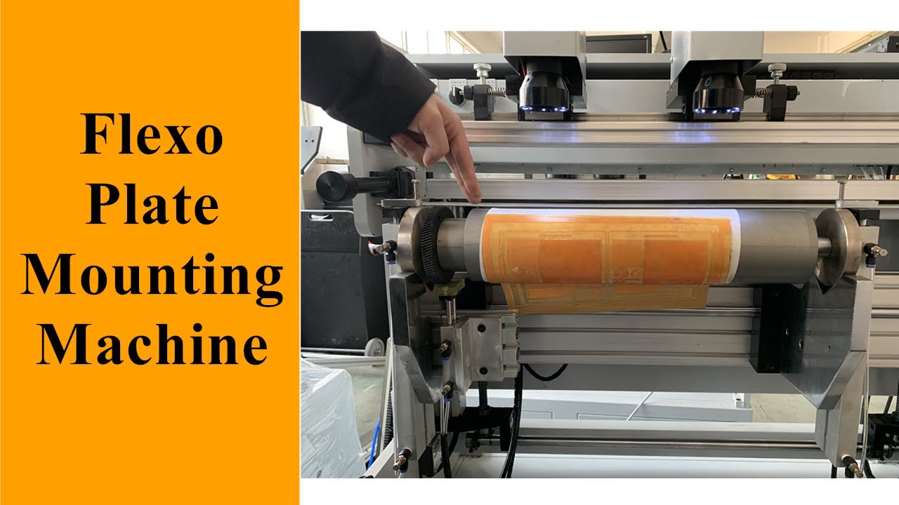 Flexo Plate Mounting Machine ZX-450( Mark Andy P3 press) - YouTube