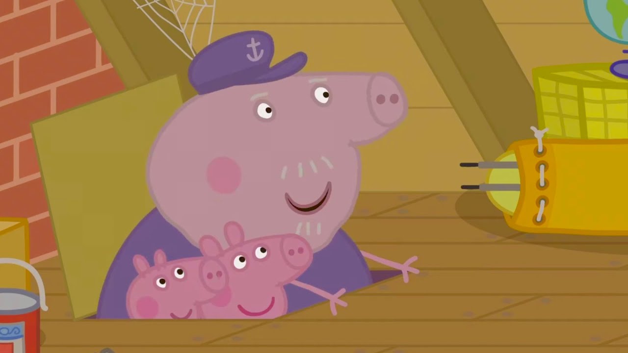 Peppa Pig And George Explore The Attic | Peppa And Friends ...