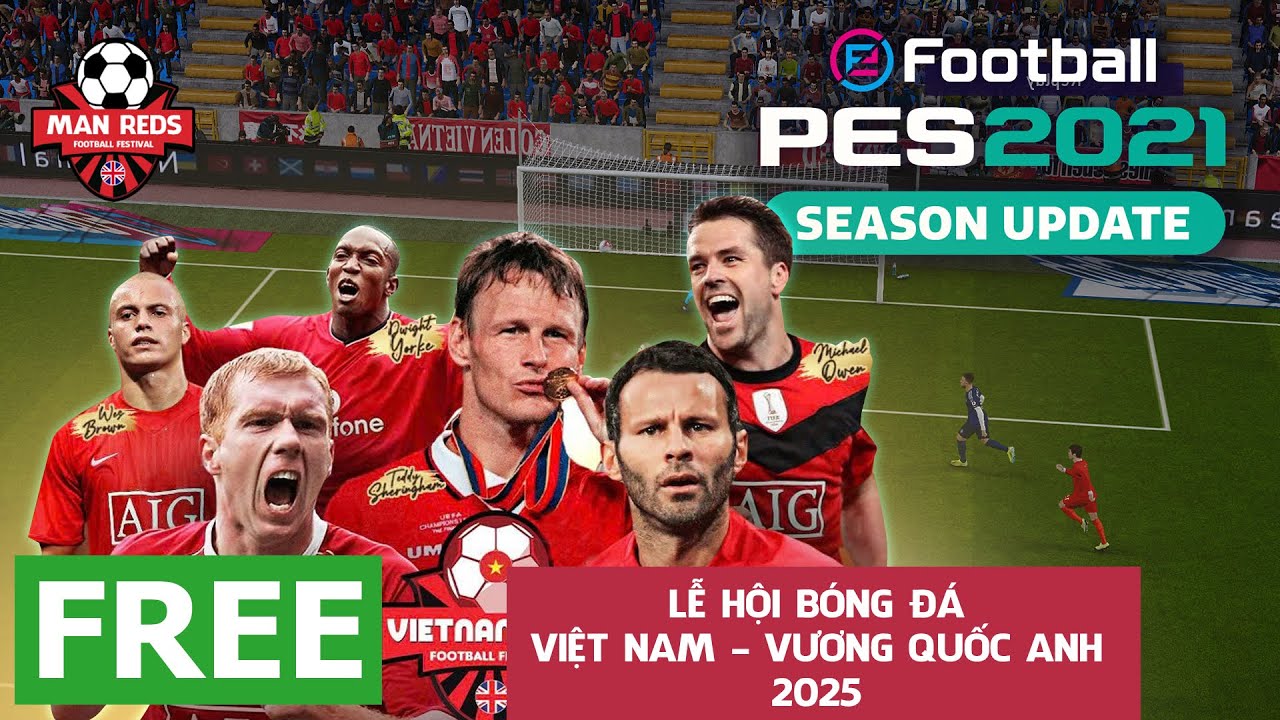 Hướng dẫn PES 2021 MAN REDS có Ryan Giggs UPDATE [ PS4 | PS5 | PC ...