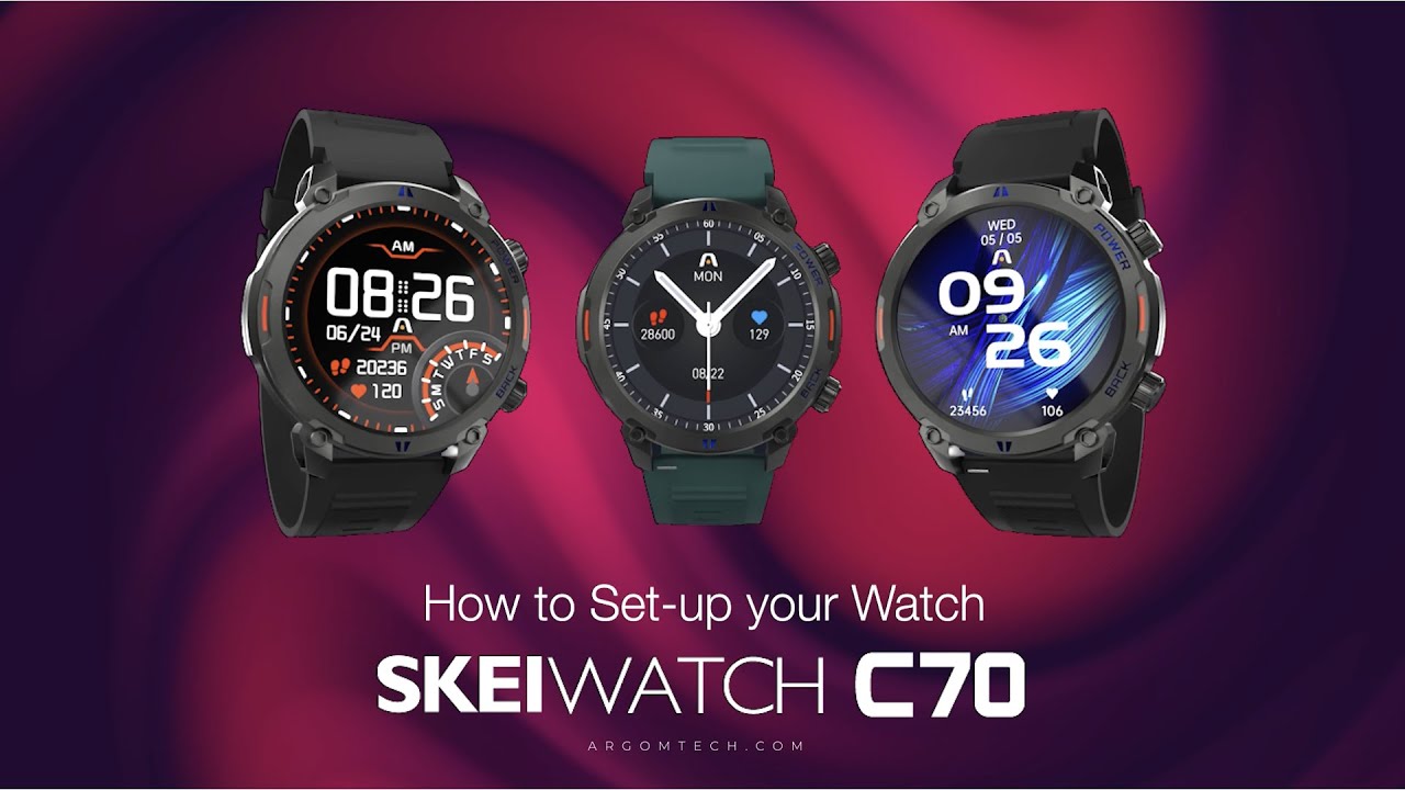 How to Set up your SKEIWATCH C70 - YouTube