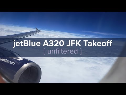 jetBlue Airbus A320 Taxi and Takeoff from JFK - YouTube