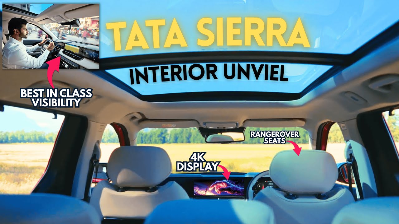 New TATA SIERRA Interior Unveiled. Some Shocking Details Inside! - YouTube
