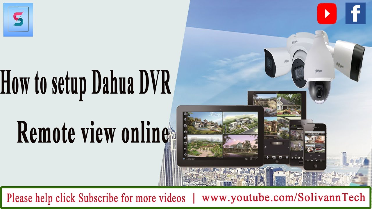 How to setup Dahua DVR remote view online I CCTV - YouTube