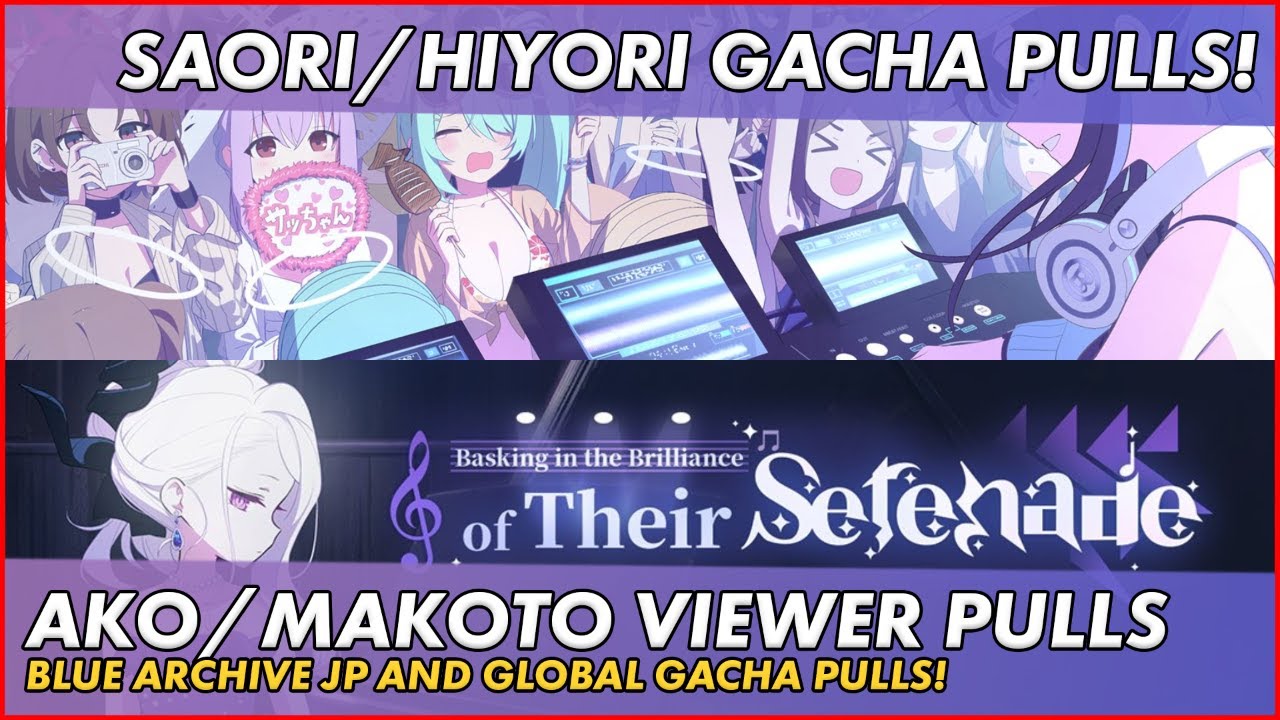 [Blue Archive GLOBAL/JP] Ako (Dress)/Makoto Viewer Pulls then Saori ...