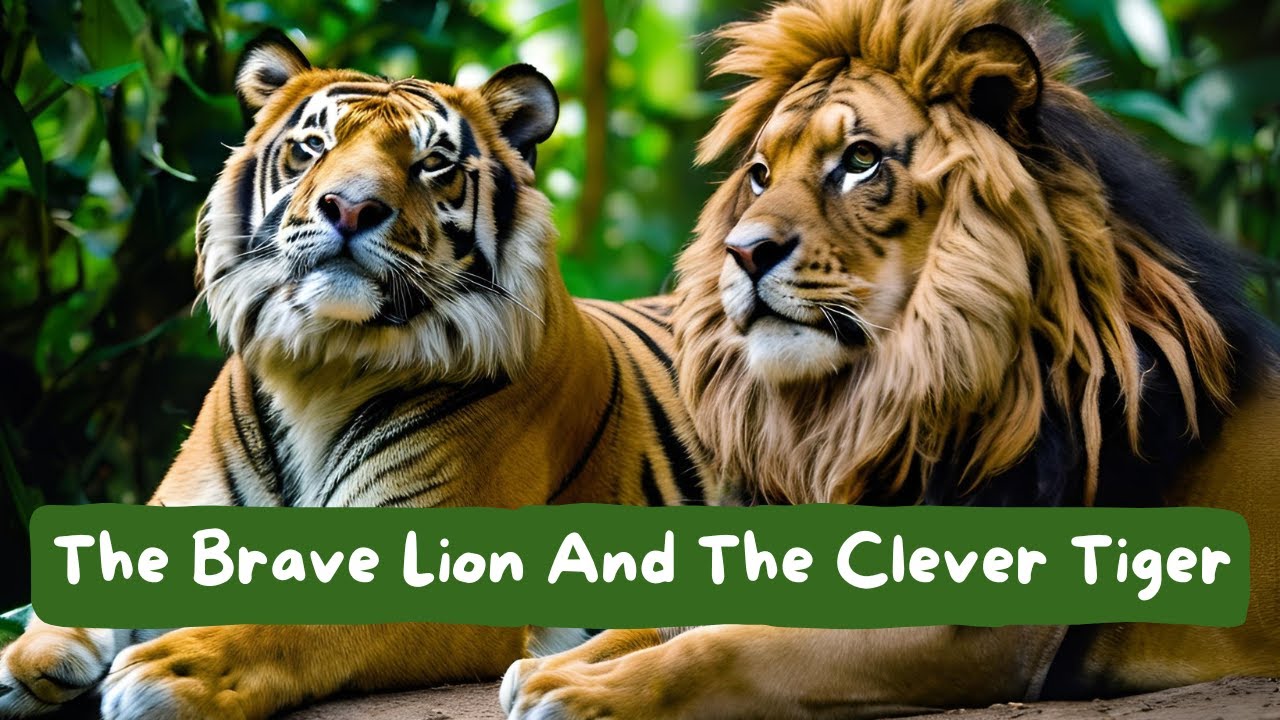 The Brave Lion And The Clever Tiger | Short Story For Kids In English # ...