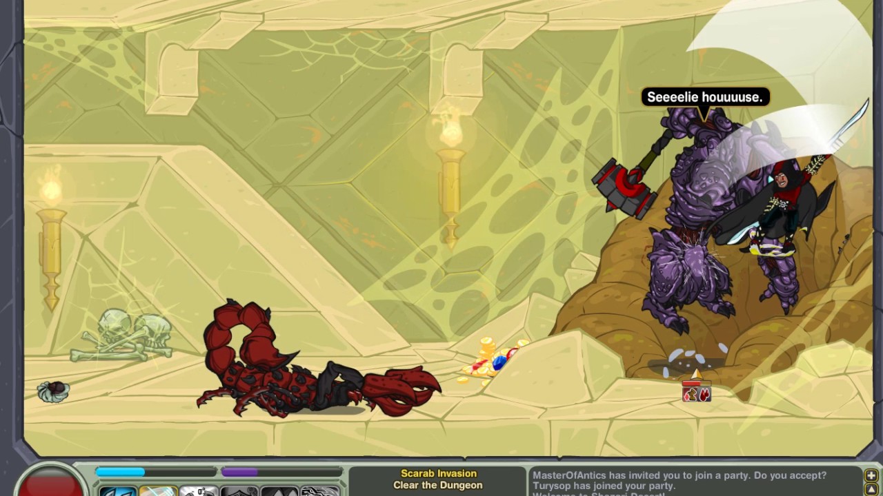 Dungeon Blitz - Scarab Invasion (Solo - Shadowstalker) - YouTube