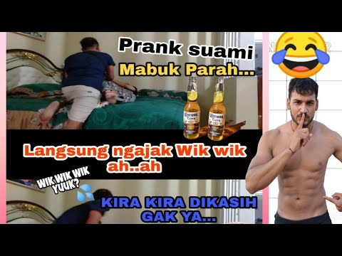 PRANK SUAMI !!! Kasih garam dan air cebok ke botol minumannya LANGSUNG AJAK WIK WIK AH AH