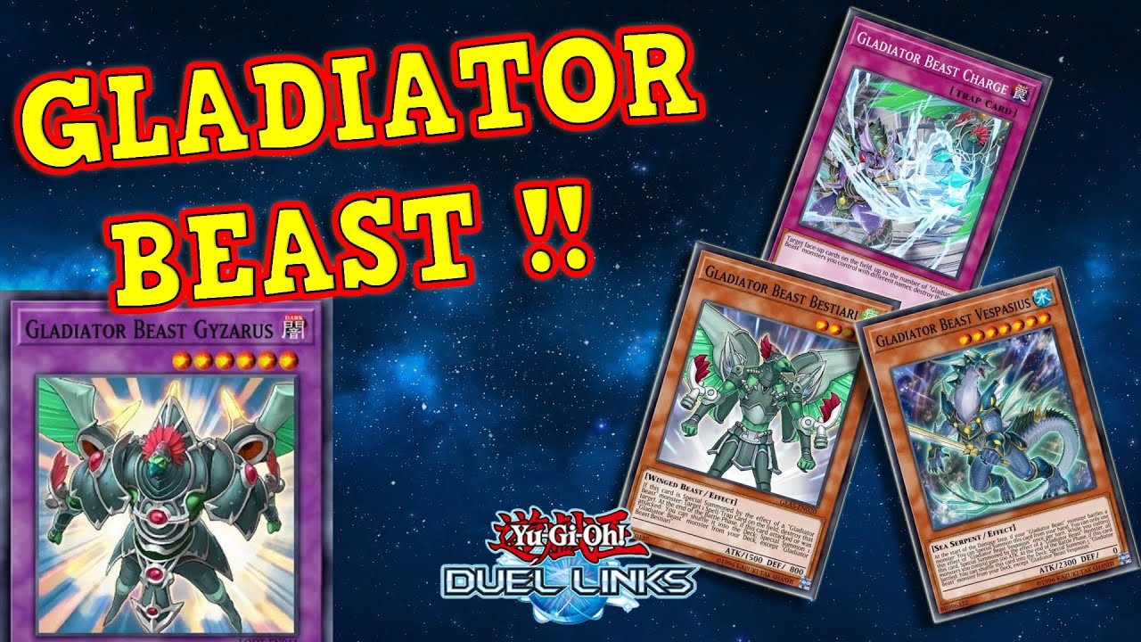 Main Pake Gladiator Beast : Yugioh Duel Links Indonesia - YouTube