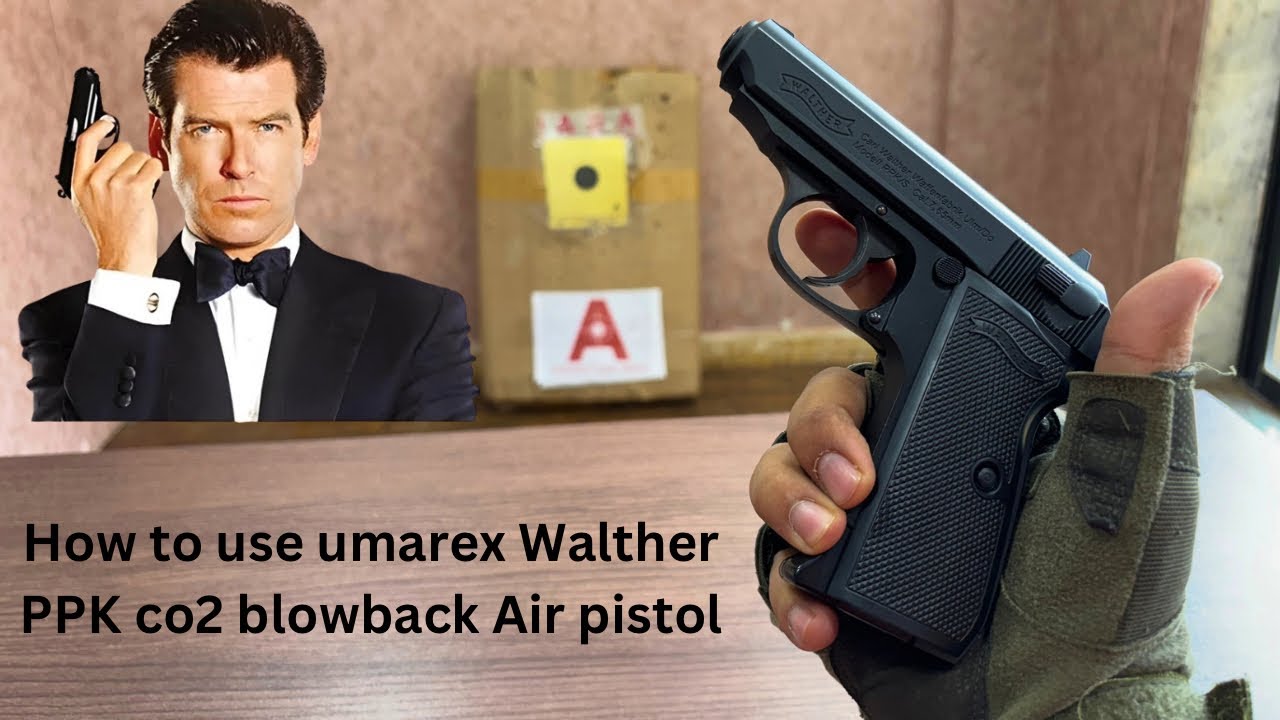 How to use umarex Walther PPK co2 blowback Air pistol - YouTube