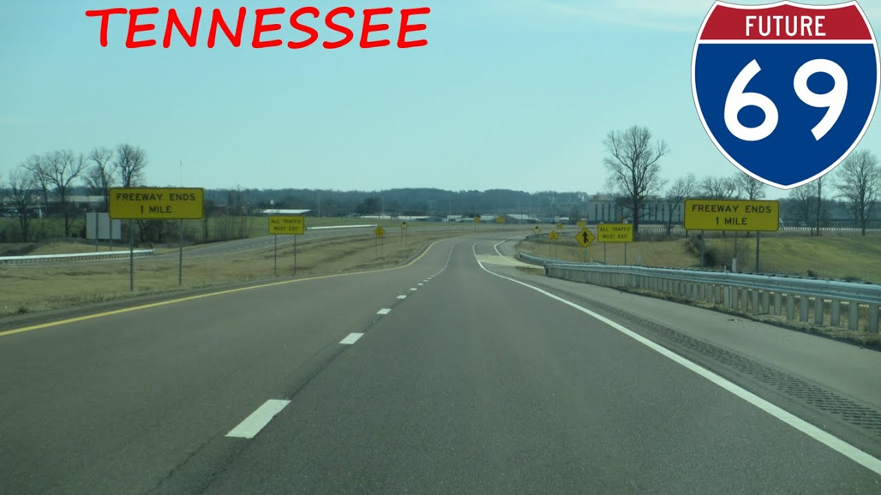 FUTURE Interstate 69 - Tennessee southbound (Fulton to Dyersburg) - YouTube