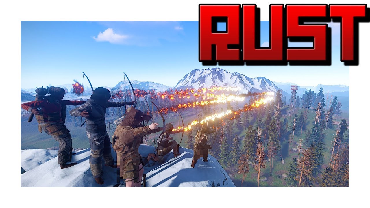 RAINING FIRE ARROWS ON GEARED PEOPLE - YouTube