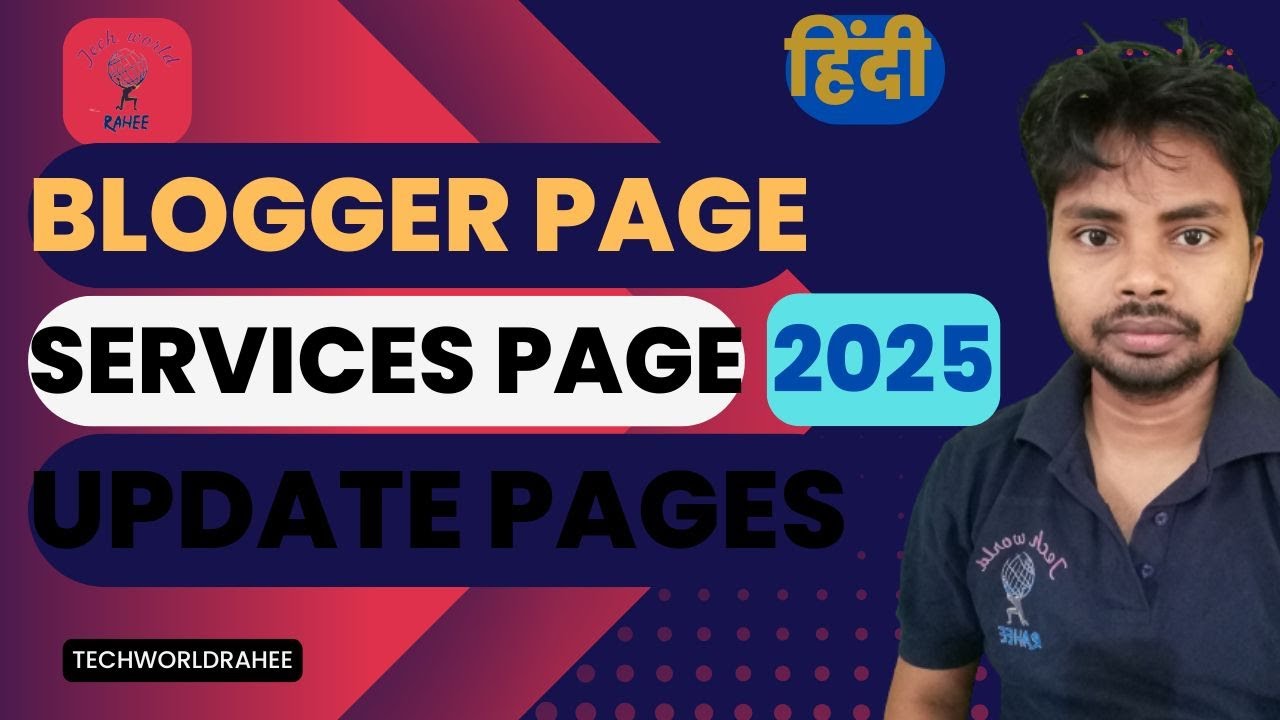 Setup pages on blogger | Write a page setup | Services Page Details ...