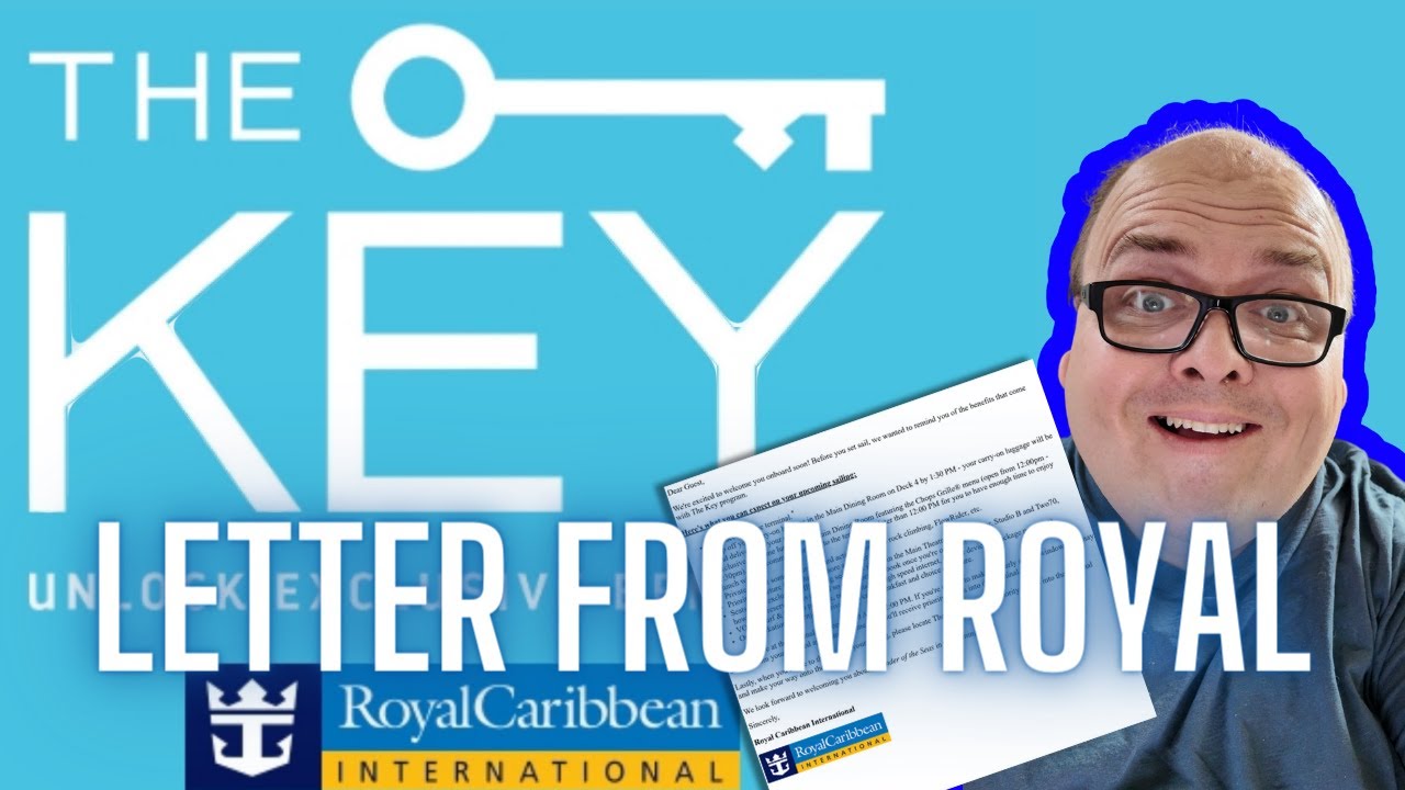The Key | Letter Received From Royal Caribbean #cruise #royalcaribbean ...
