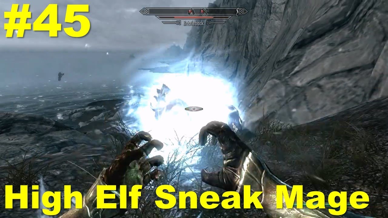 Skyrim High Elf Sneak Mage on Legendary Difficulty - 45 - YouTube